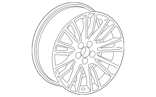 2016-2018 Cadillac CT6 20x8.5-Inch Aluminum Wheel 84030707 GM ...