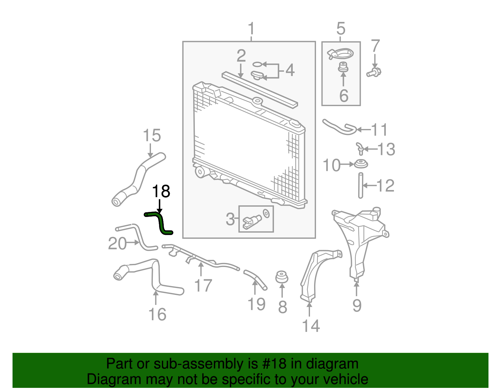 25212-RGL-A01 - Cooler Line 2007-2010 Honda Odyssey | Honda Parts Online