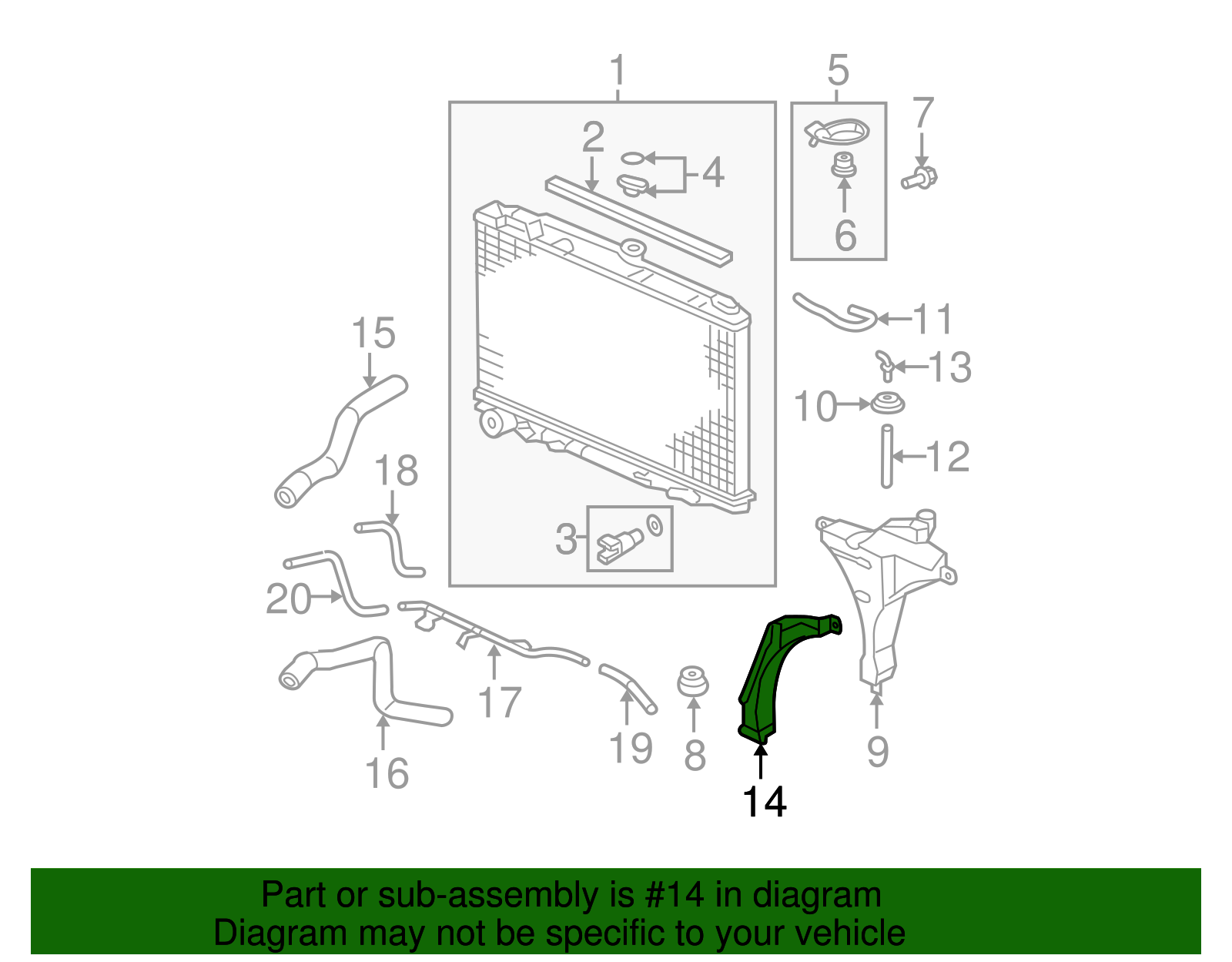 19109-RGL-A00 - Tank Shield 2005-2010 Honda Odyssey | Honda Parts Online