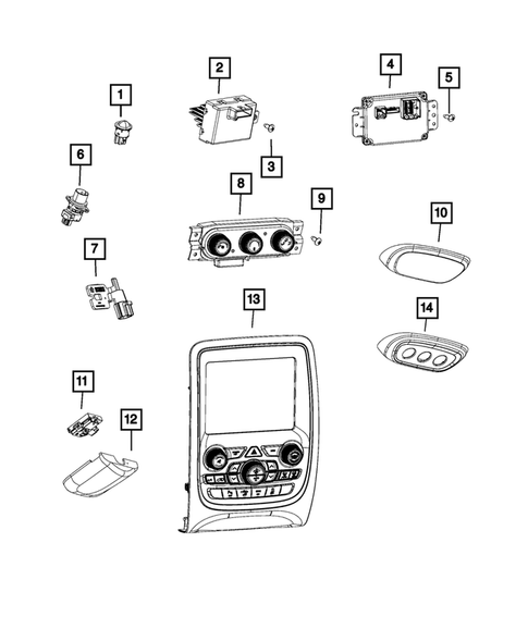 Air Conditioner and Heater Controls for 2018 Dodge Durango | Mopar eStore