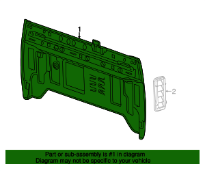 2014-2019 GM Body Rear Inner Panel 84315145 | GMPartsDirect.com