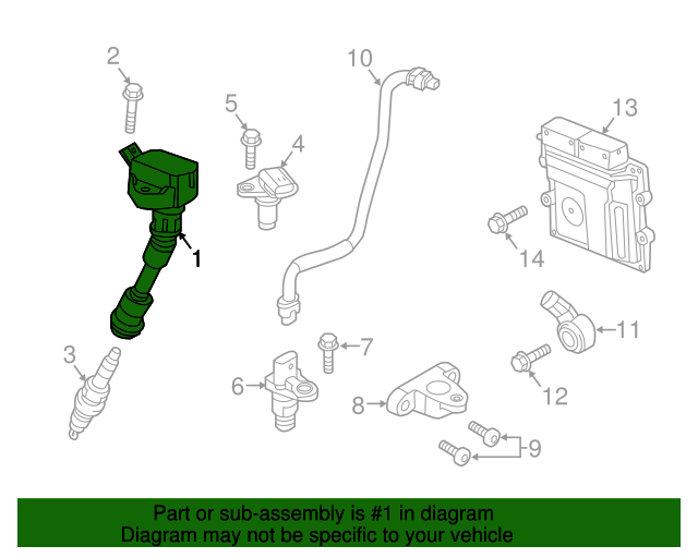 2015-2024 Volvo Ignition Coil 31312514 | OEM Parts Online