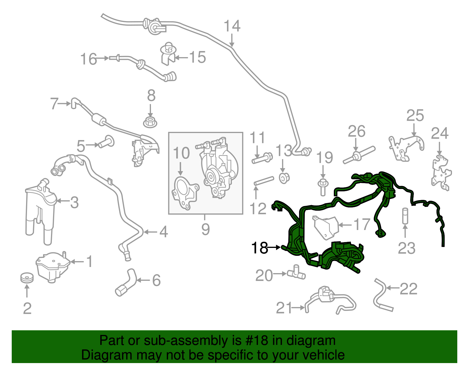 Genuine Hose & Tube Assembly for 2016-2021 Land Rover | Land Rover Part ...