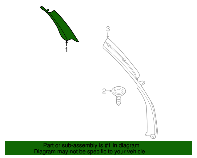 Genuine BMW 51-43-7-041-929 | Pillar Trim | FREE Shipping on Most ...