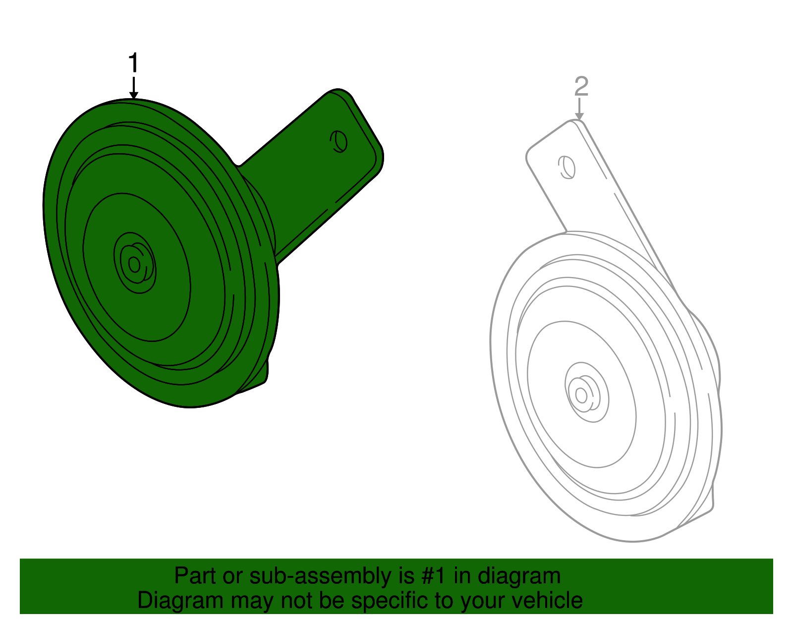 38100-SZ3-K01 - Horn 1997-2001 Honda CR-V | Honda Parts Online