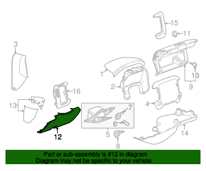 2014-2018 GM Jet Black Driver Side Instrument Panel Knee Bolster ...