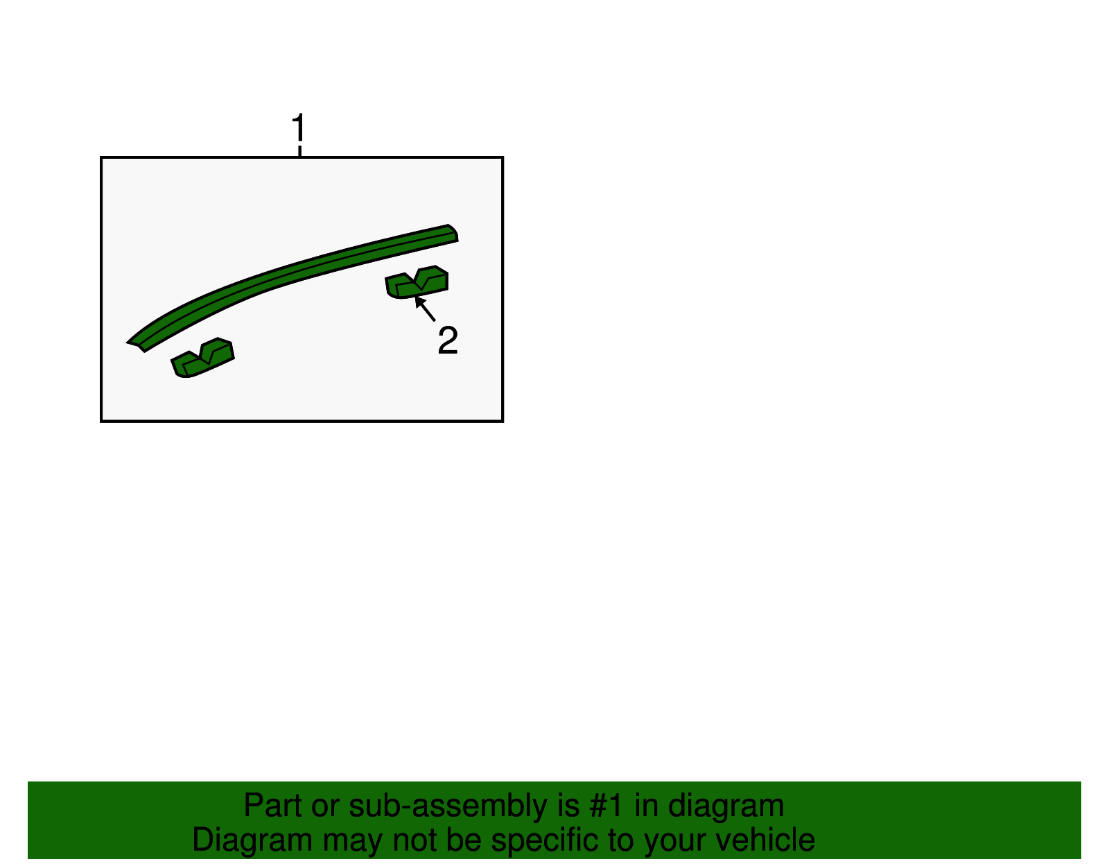 2009-2015 Toyota Venza Roof Molding (Left) 75556-0T023 | OEM Parts Online