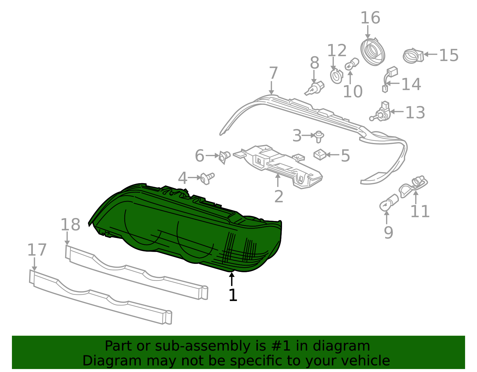 63-12-7-164-423 - Headlamp Assembly - 2004-2006 BMW X5 | Buy BMW Parts Now