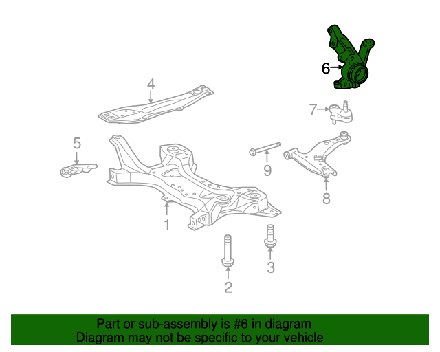 43212-02230 - Knuckle - 2009-2013 Toyota Matrix | Sparks Parts