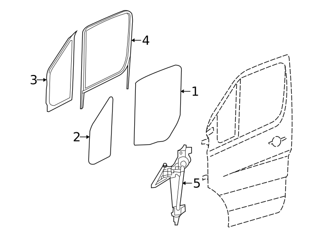 910-725-10-00 - Vent Glass 2019-2024 Mercedes-Benz | Mercedes-Benz USA ...