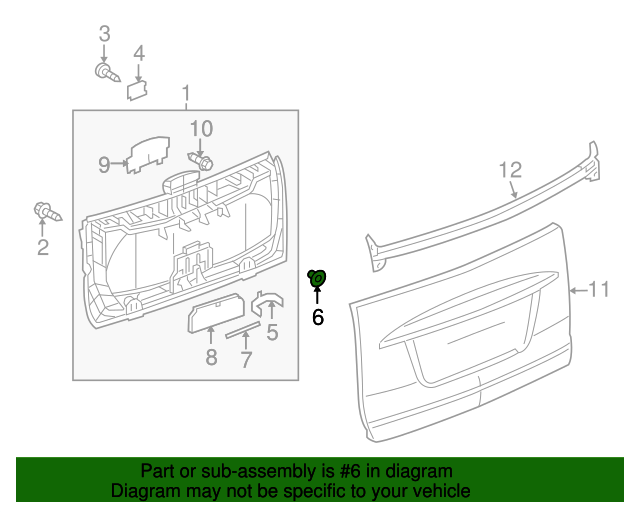 0039901950 - Hinge Nut 2008-2016 Smart Fortwo | Mercedes-Benz USA Parts
