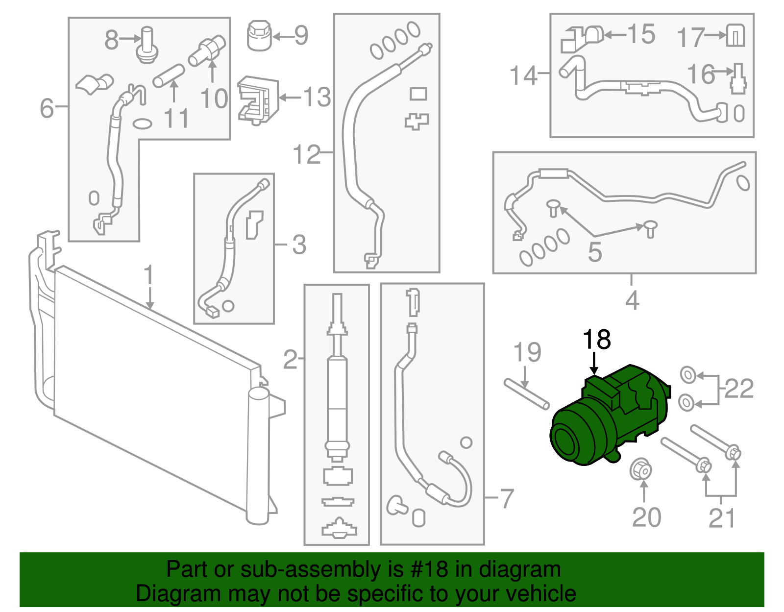 2011-2015 Ford Motorcraft™ A/C Compressor YCC-259 | OEM Parts Online