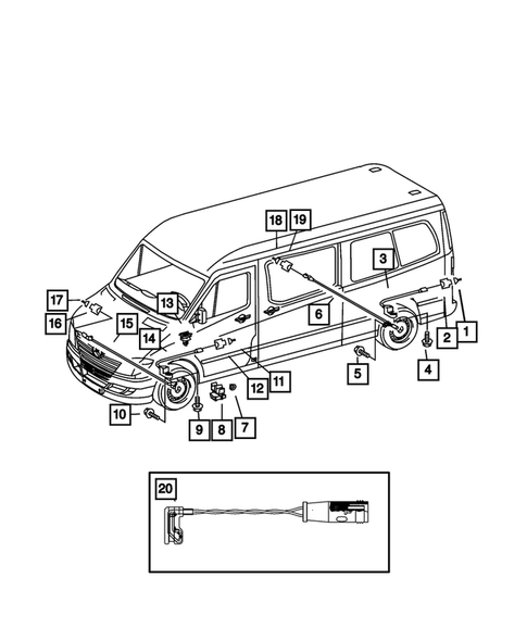 Sensors for 2008 Dodge Sprinter 3500 | MOPAR CDJR Parts