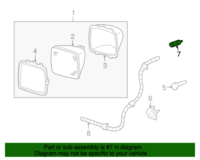GM Parts: Headlamp Retainer (Part# 459461) | GM Parts Store