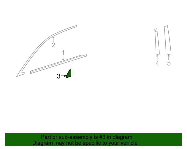 67496-30100 - Corner Molding - 2013-2020 Lexus | DiscMonster