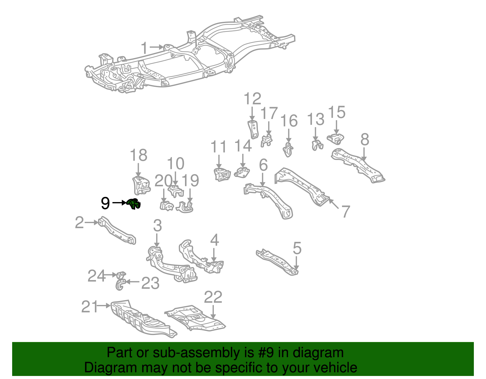 1995-2004 Toyota Tacoma Mount Bracket 51701-35150 | Toyota Parts Center