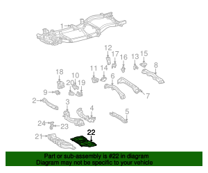 51406-04010 - Radiator Support Splash Shield 1995-2004 Toyota ...