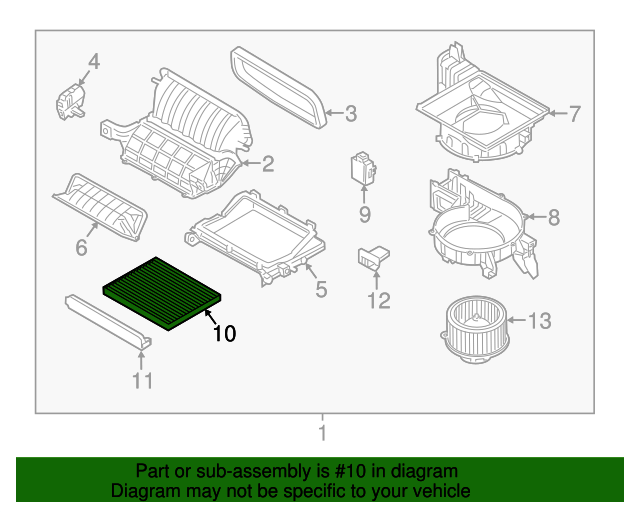 2011-2019 Hyundai Cabin Air Filter 3SF79-AQ000 | OEM Parts Online