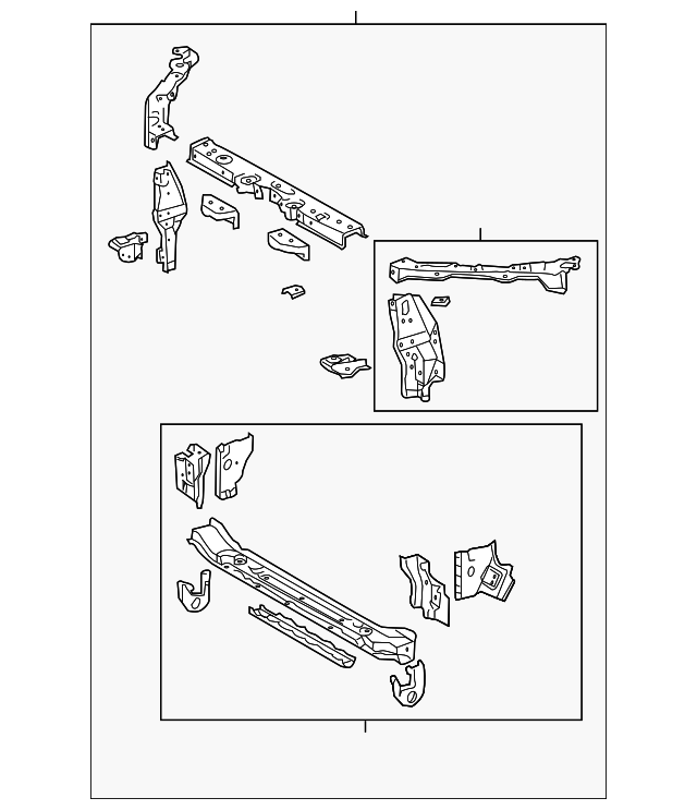 53201-12B70 - Radiator Support 2009-2013 Toyota Corolla | Longo Toyota ...