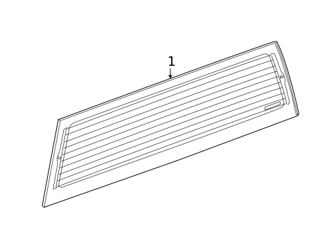Glass & Hardware - Back for 2025 GMC Sierra 1500 | GMPartsDirect.com