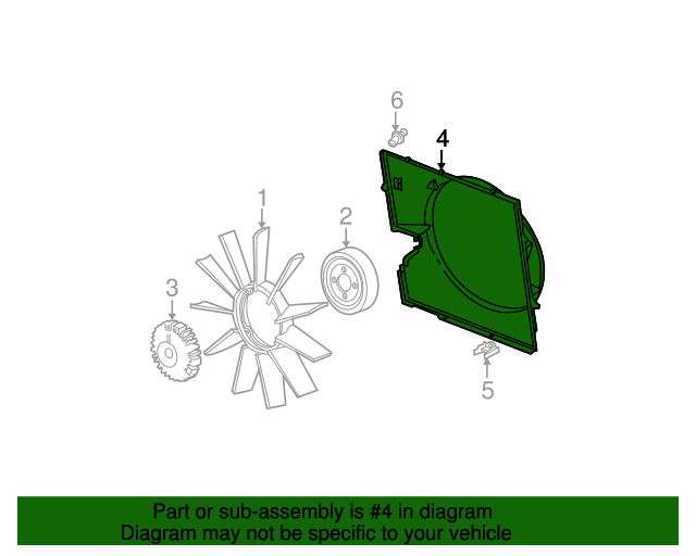 17101439107 - Fan Shroud 2000-2003 BMW X5 | Genuine BMW Parts