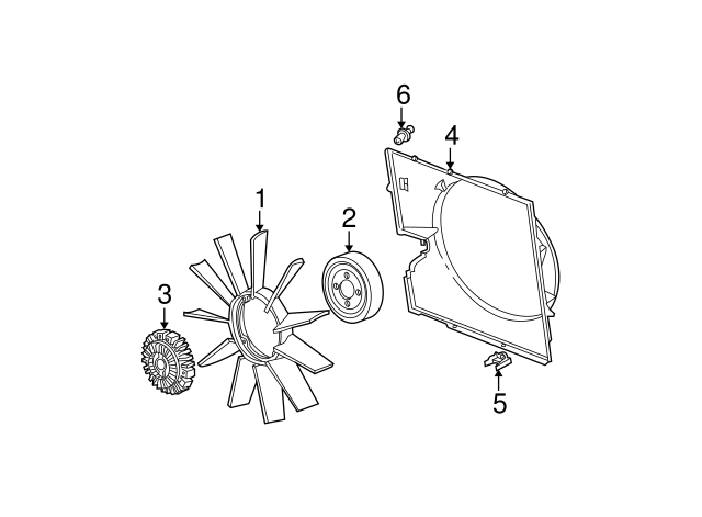 17101439107 - Fan Shroud 2000-2003 BMW X5 | Genuine BMW Parts