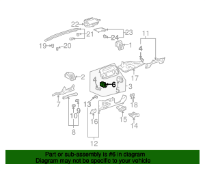 55062-33010-E0 - Dashboard Air Vent 2002-2004 Toyota Camry ...