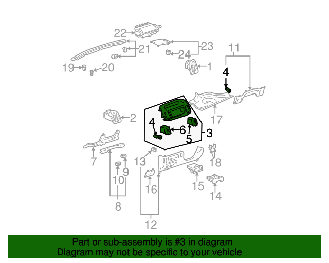 2002-2004 Toyota Camry Cluster Bezel 55405-AA030-B0 | Toyota Parts Center