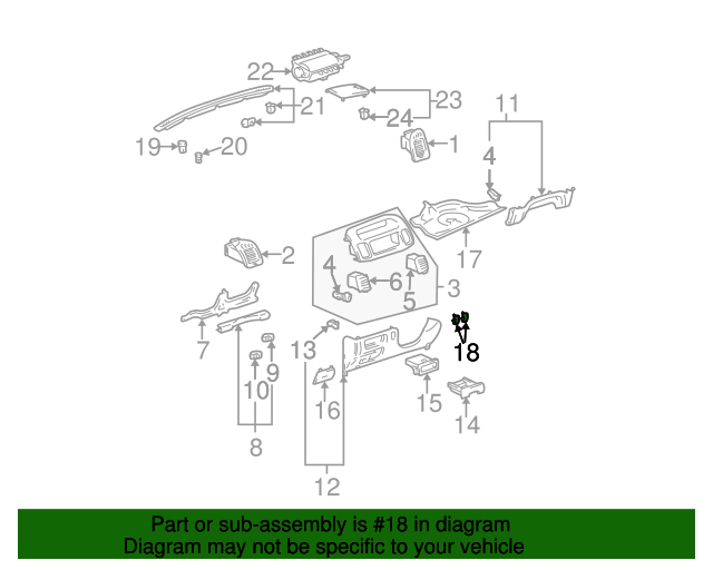 55539-32010-C0 - Switch Cover - 1984-2007 Toyota | OEM Genuine Parts