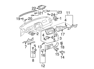 1984-2007 Toyota Switch Cover 55539-32010-C0 | Toyota Parts Center