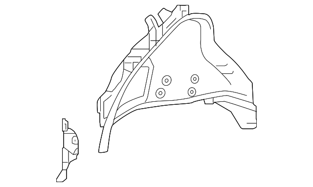 Panel Sub Assembly Quarter 61607-02781 | Toyota Parts Center