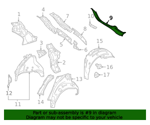 61774-12020 - Body D-Pillar - 2019-2023 Toyota Corolla | DiscMonster