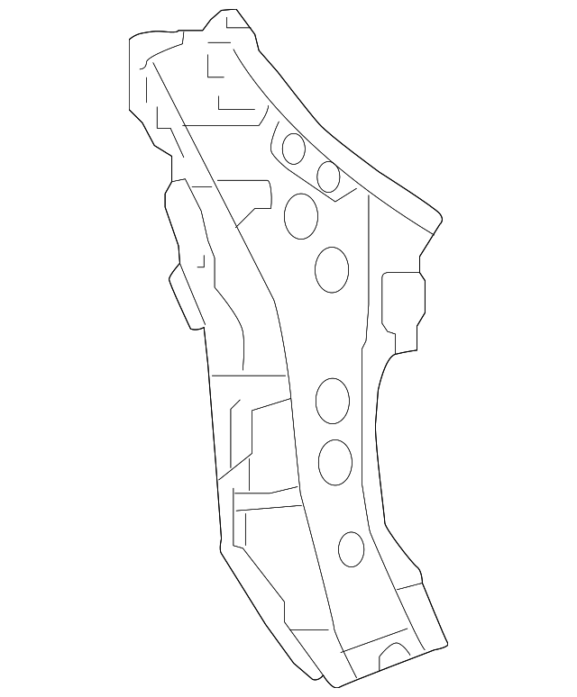 2019-2024 Toyota Quarter Panel Reinforcement 61714-12140 | Toyota Parts ...