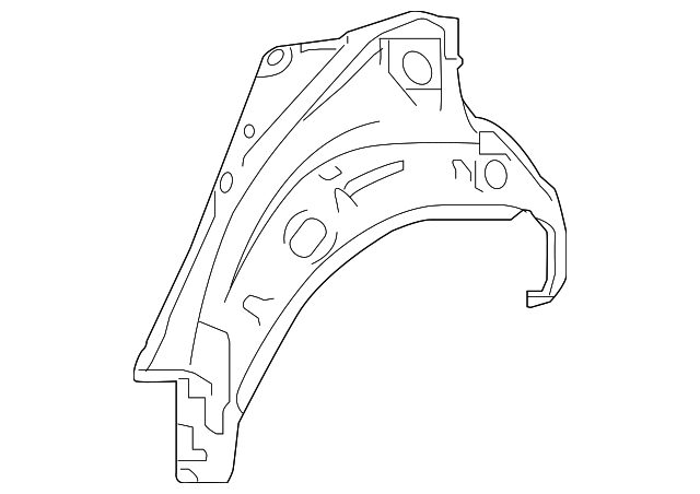 2019-2024 Toyota Corolla Wheel Housing Side Panel 61631-12540 | Toyota ...