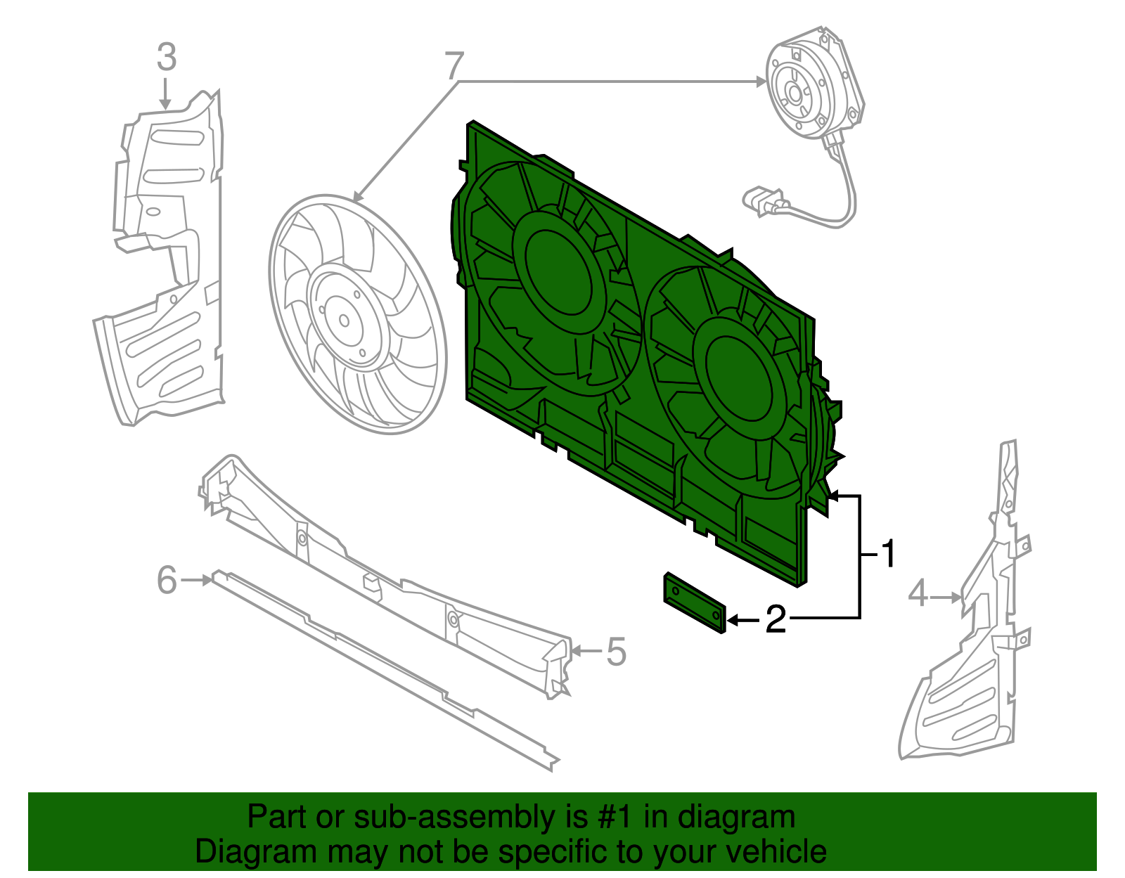 4H0-121-207-C - Fan Shroud 2011-2018 Audi | Audi OEM Parts