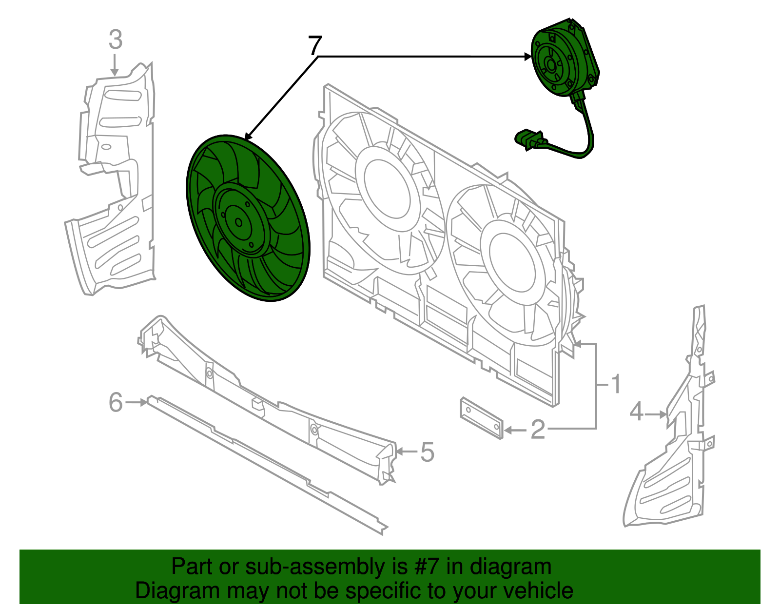 2011-2018 Audi Fan & Motor 4H0-959-455-AB | Genuine Audi Parts