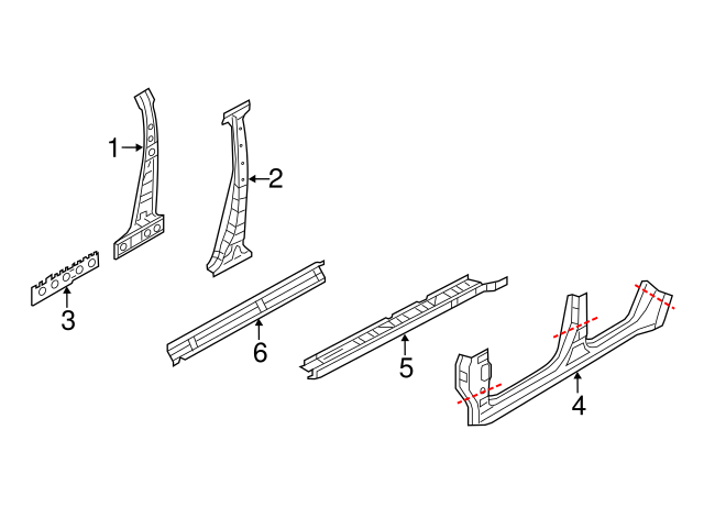 76411-1LA9A (764111la9a) - 2011-2020 Infiniti Outer Rocker Panel ...