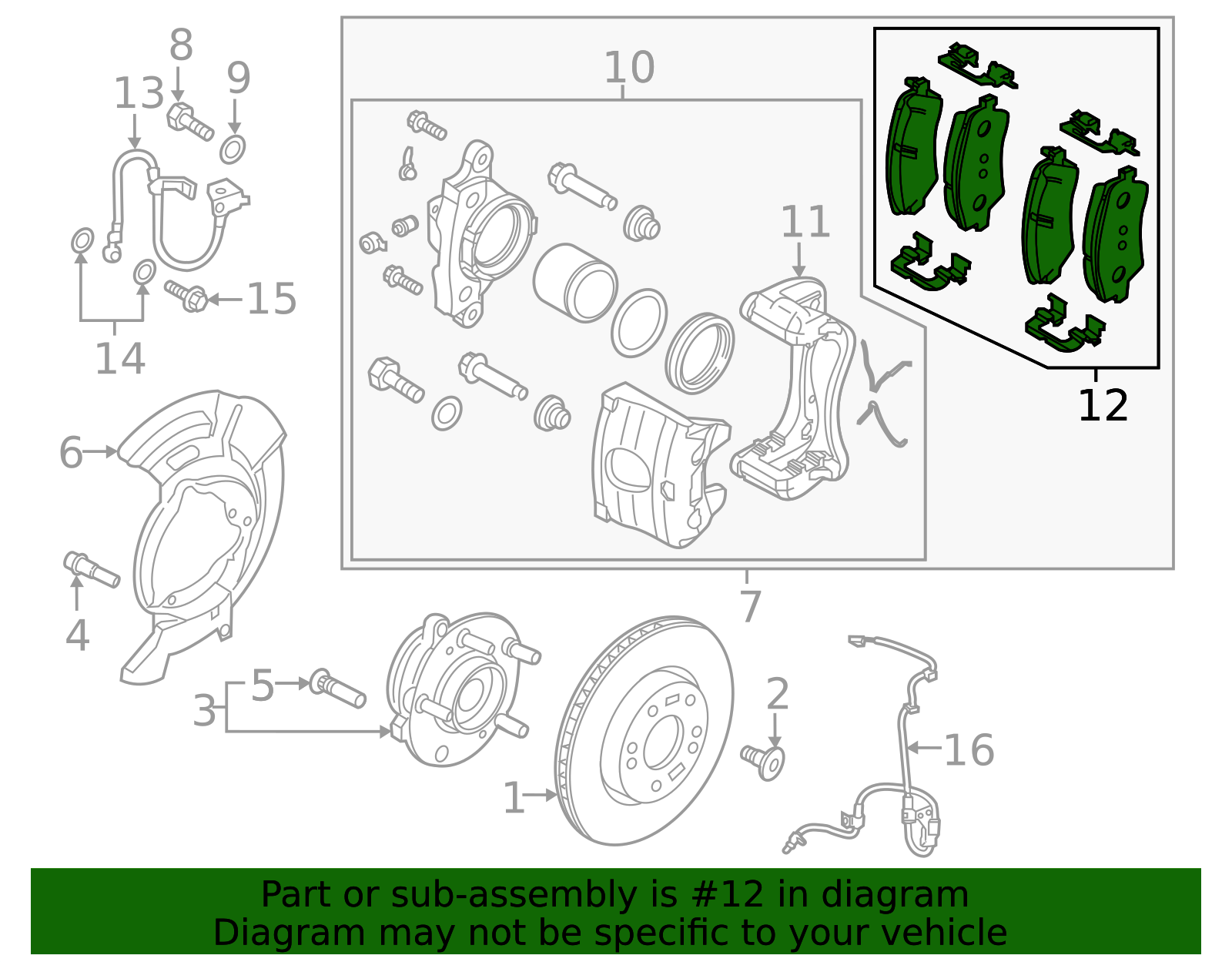 2021-2024 Hyundai Elantra Brake Pads 58101-AAA11 | Retail Performance ...