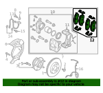 Genuine Pad Kit Front Disc Brake for 2021-2023 Hyundai Elantra | Part ...