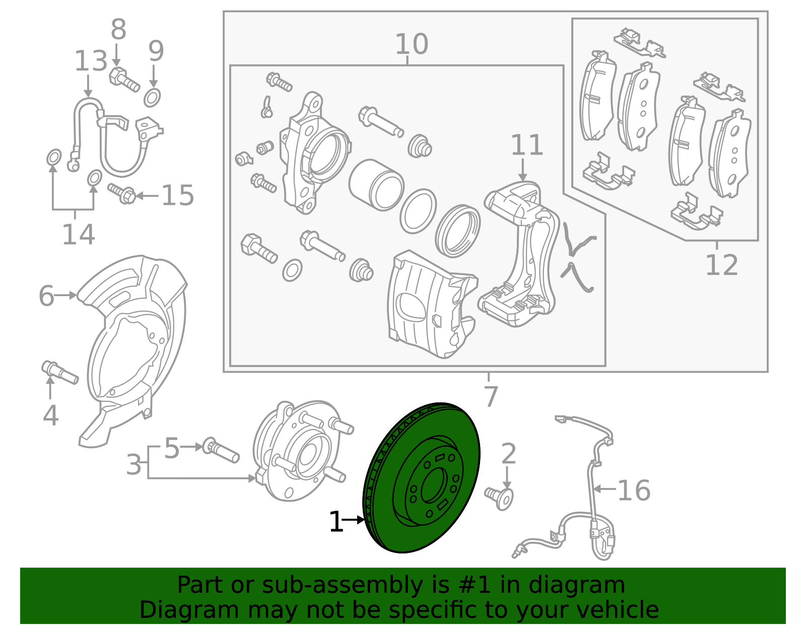 51712-AA000 - Disc Brake Rotor | World OEM Parts Hyundai