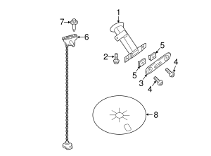 08913-6065A - Fender Liner U-Nut 2003-2024 Nissan | Nissan Parts ...
