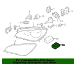 63117225228 - 2009-2015 BMW Repair Kit Hardware Kit (63-11-7-225-228 ...