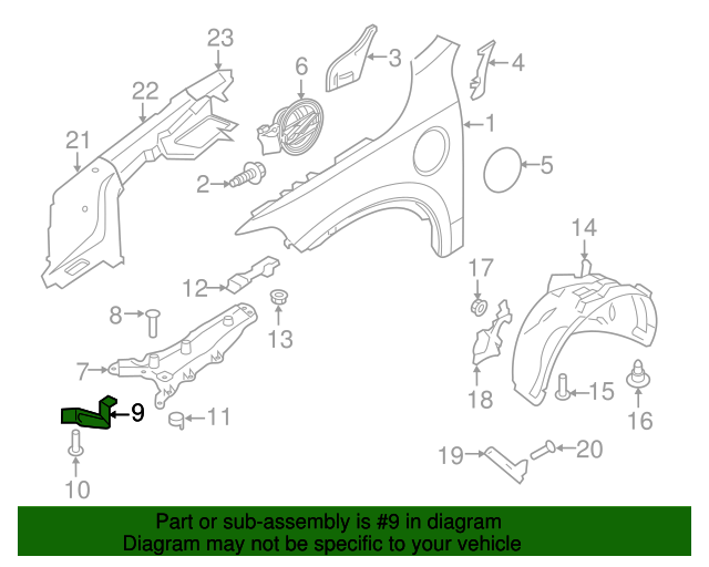 31371008 - Front Bracket - 2016-2020 Volvo XC90 | Volvo OEM Parts Direct