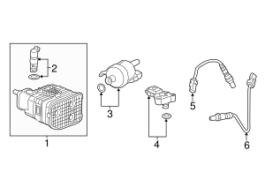 2014-2024 GM Heated Oxygen Sensor 12655677 GM | GMPartsDirect.com