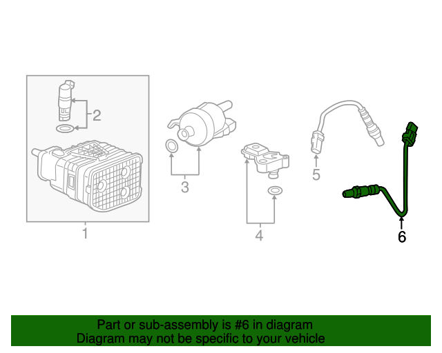 2016 GM Heated Oxygen Sensor 12643708 GM | GMPartsDirect.com