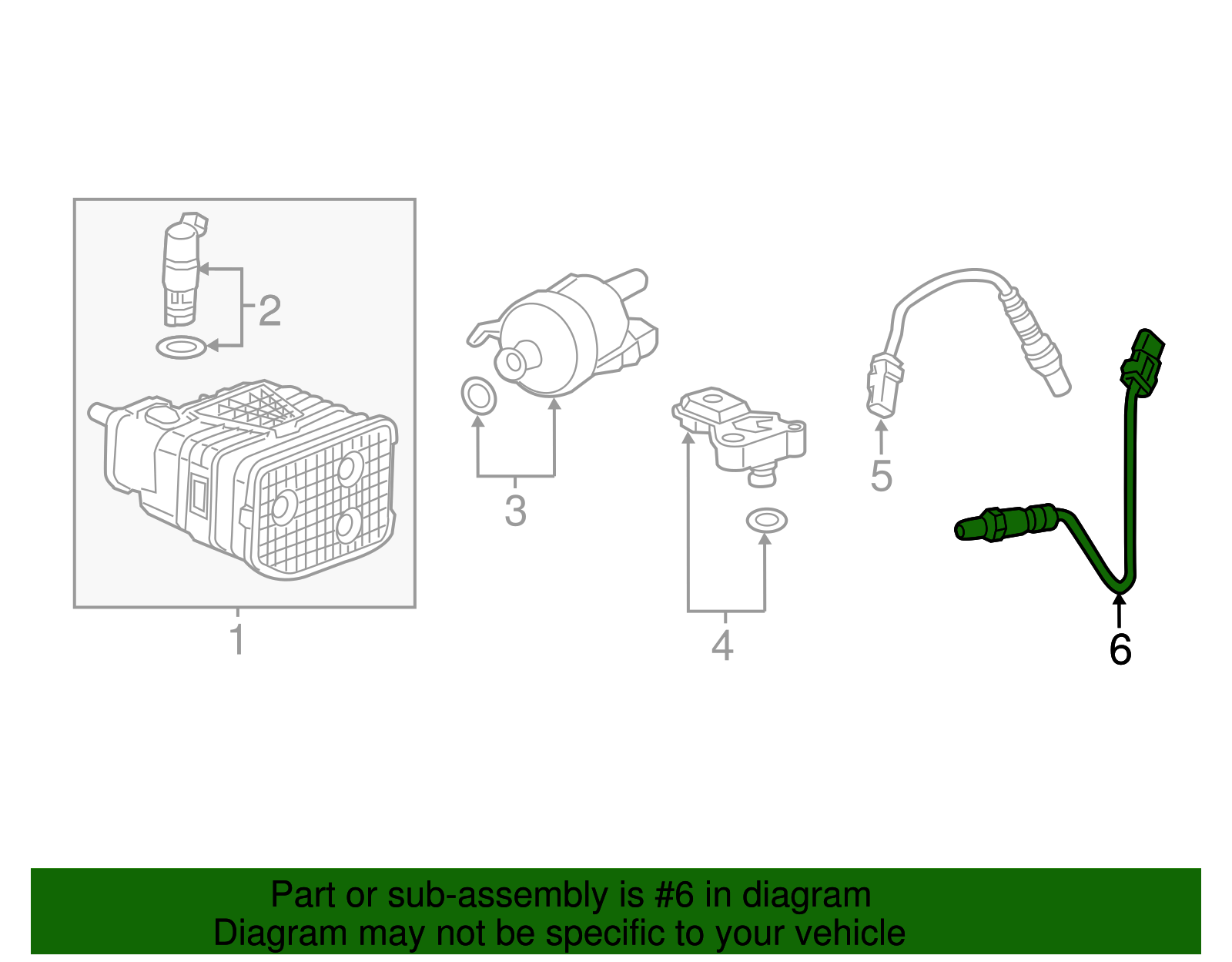 2014-2018 GM Heated Oxygen Sensor 12666671 | OEM Parts Online