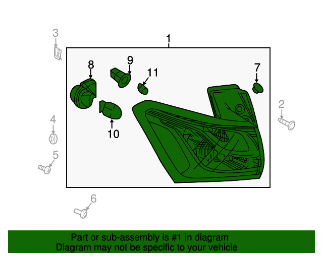 85540060 GM Tail Lamp Assembly | GM Parts Store
