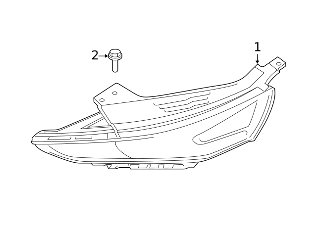 2019-2020 Hyundai Santa Fe Daytime Run Lamp 92207-S2000 | OEM Parts Online
