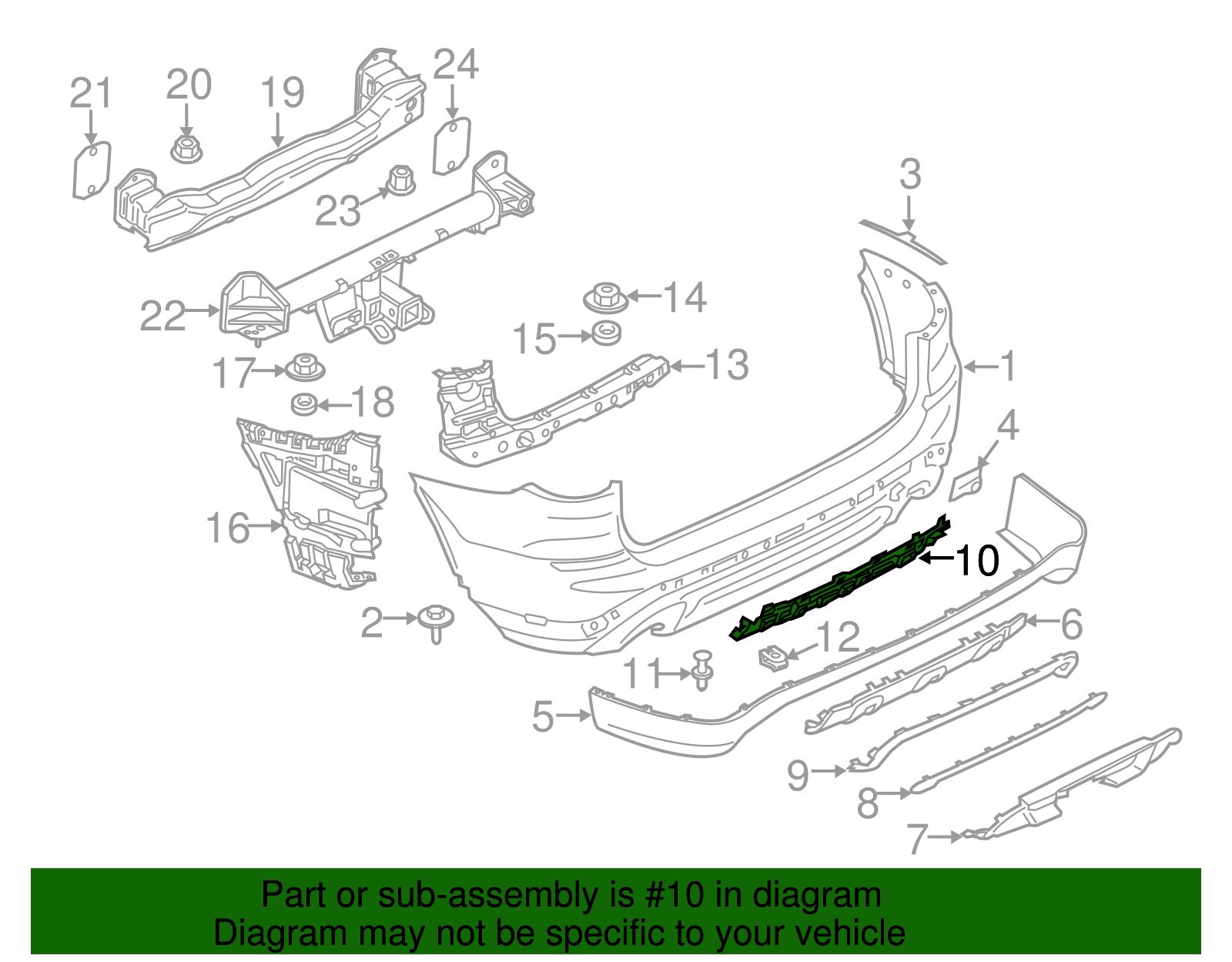 51127400674 - 2018-2021 BMW X3 Lower Reinforced (51-12-7-400-674) | BMW ...