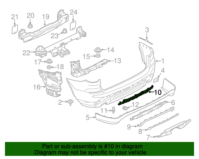 51117458879 - 2018-2024 BMW X3 Lower Reinforced (51-11-7-458-879) | BMW ...